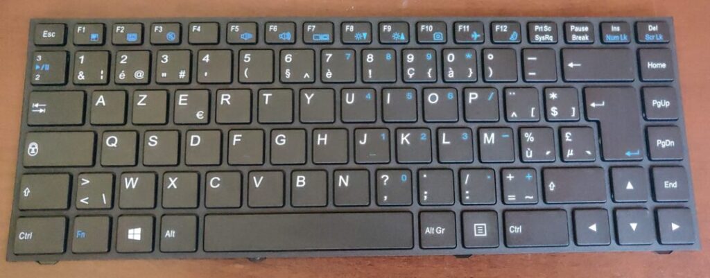 Clavier AZERTY BE (Belgique) pour Clevo N240 - Ekimia
